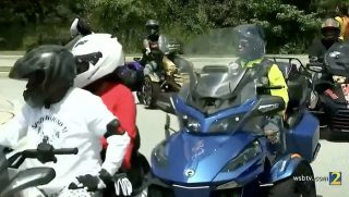 Shaq Rides in Community Motorcycle Event