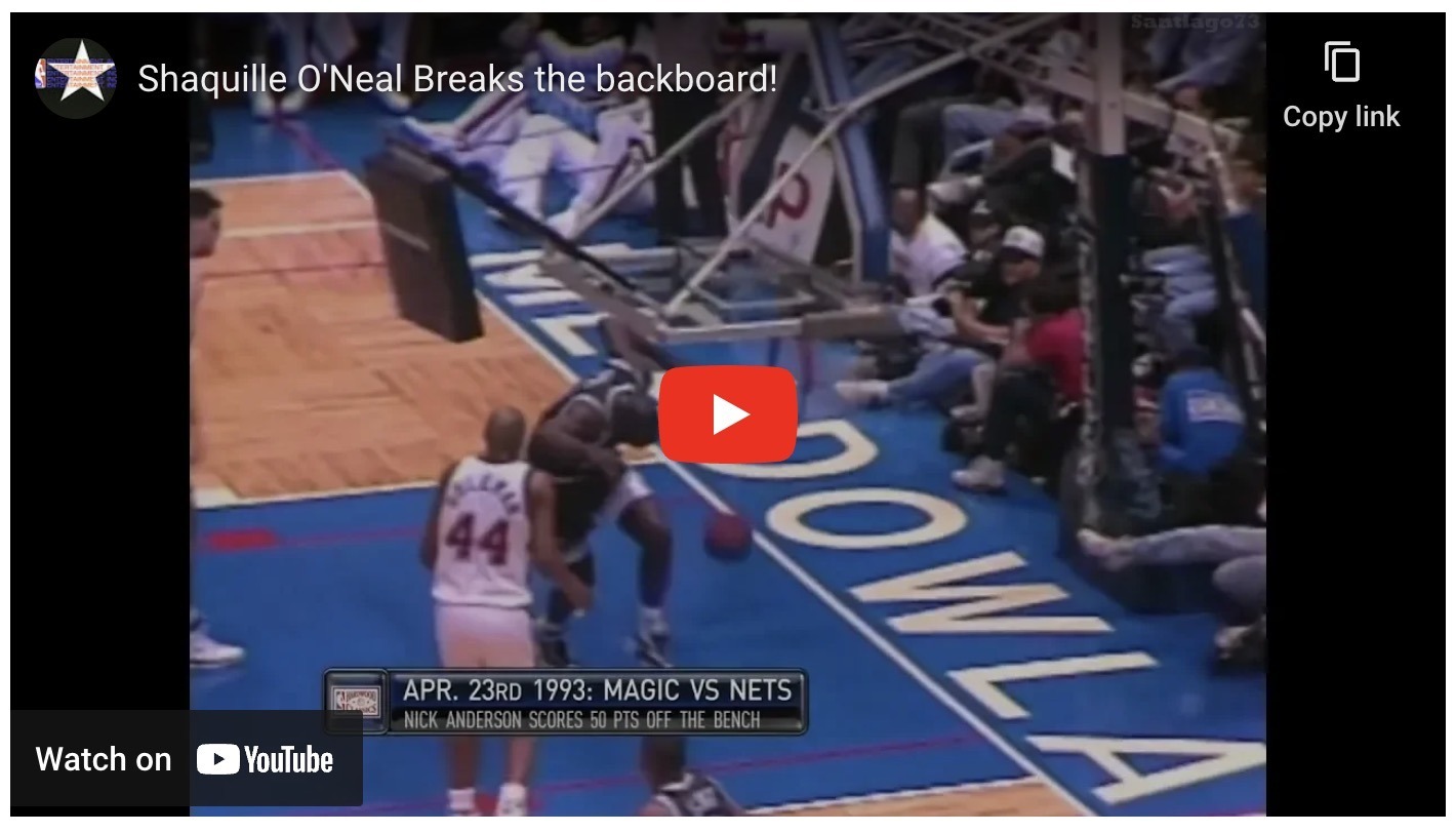 When Shaq Really Brought the House Down